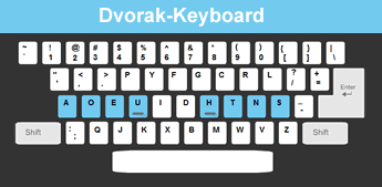 Online Free Touch Typing Program | Dvorak keyboard | keyboarding tutor